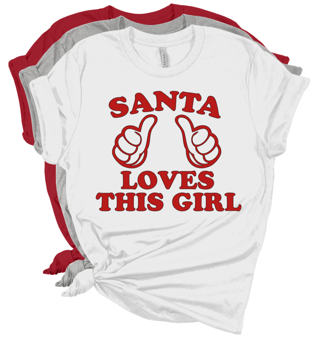 Santa Loves this Girl – HS Custom Creations